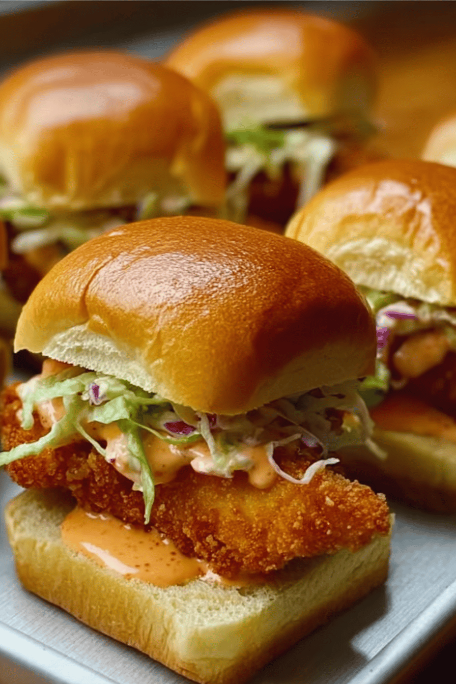 Bang Bang Chicken Sliders Recipe With Spicy Creamy Sauce