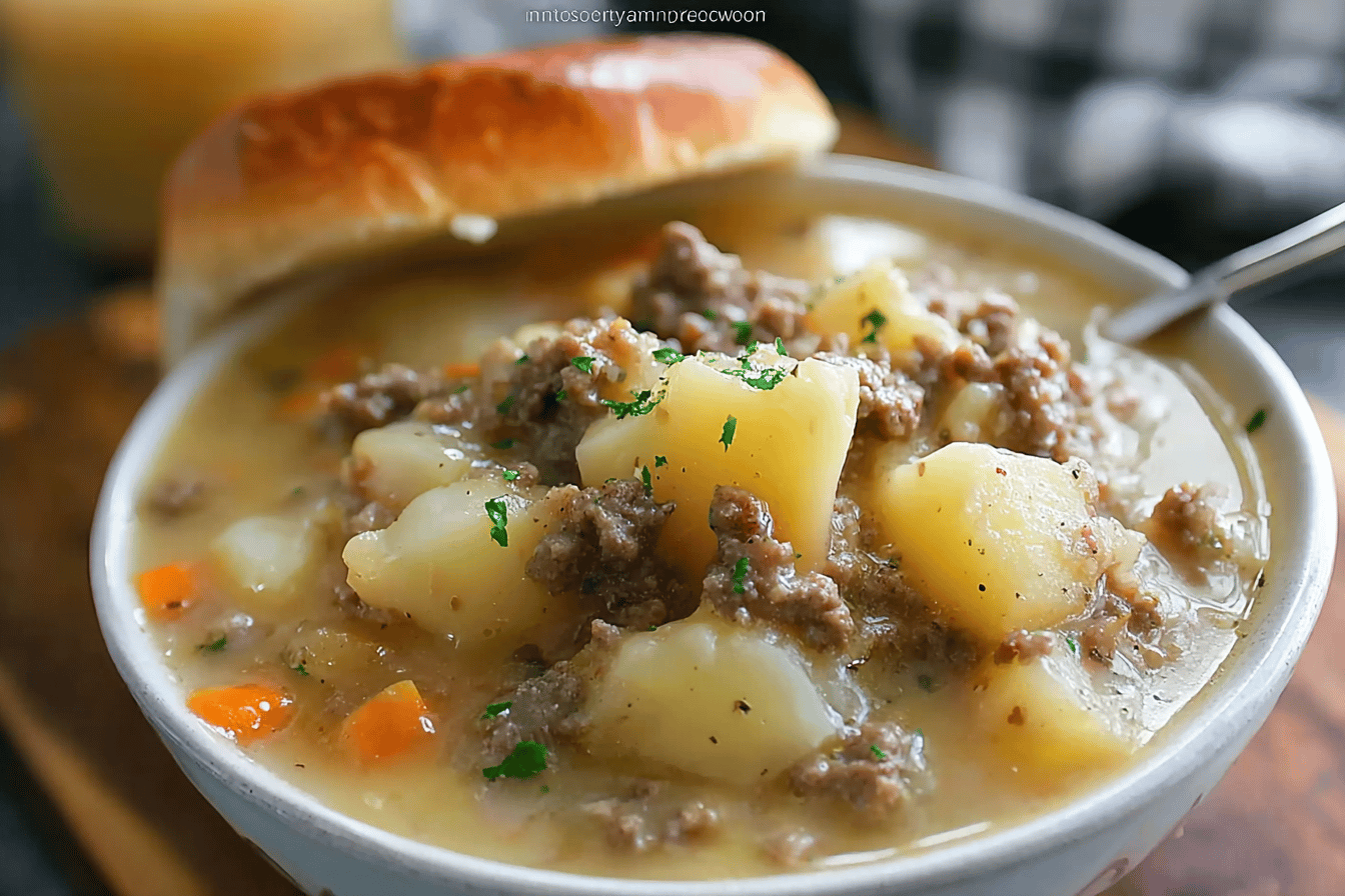 Hamburger Potato Delight Recipe With Cheesy Ground Beef Layers